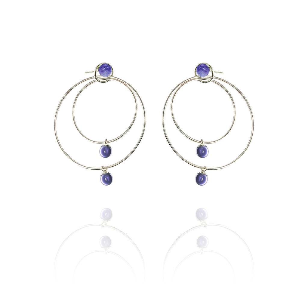 Triple Shift Hoops V – Aur Jewelry