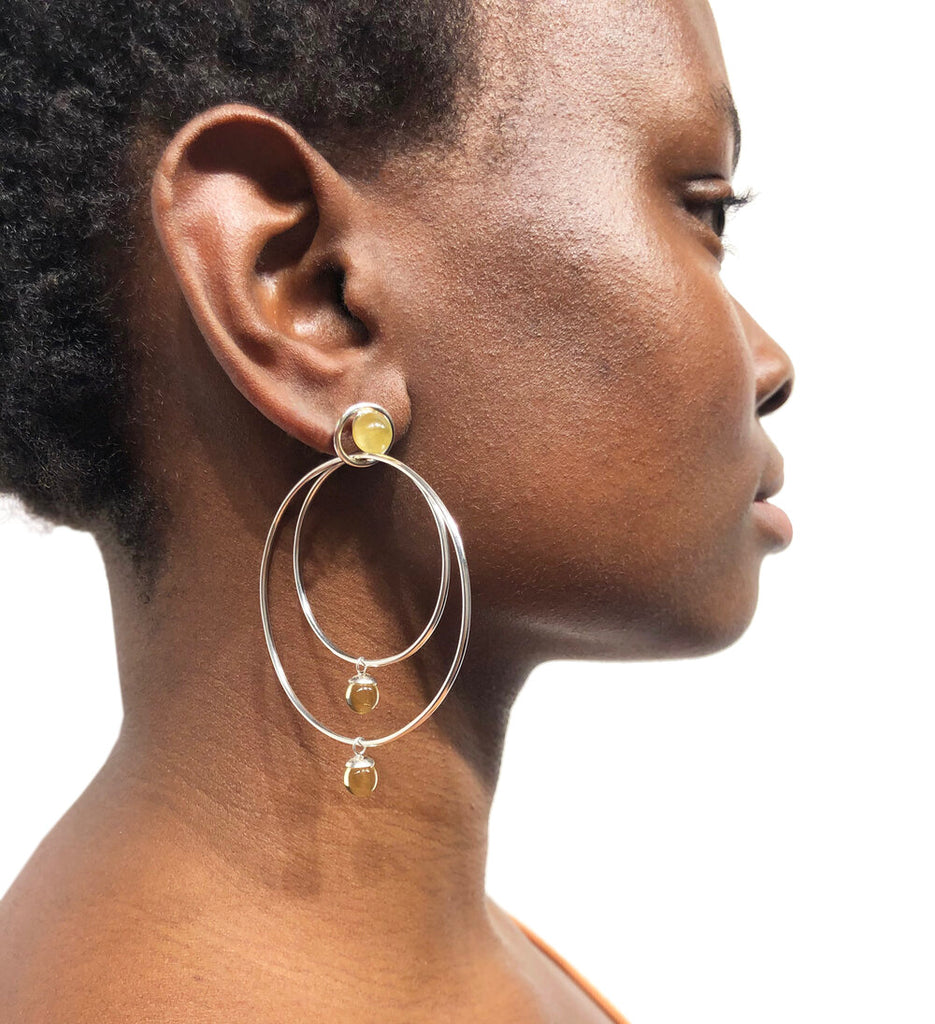 Triple Shift Hoops I – Aur Jewelry