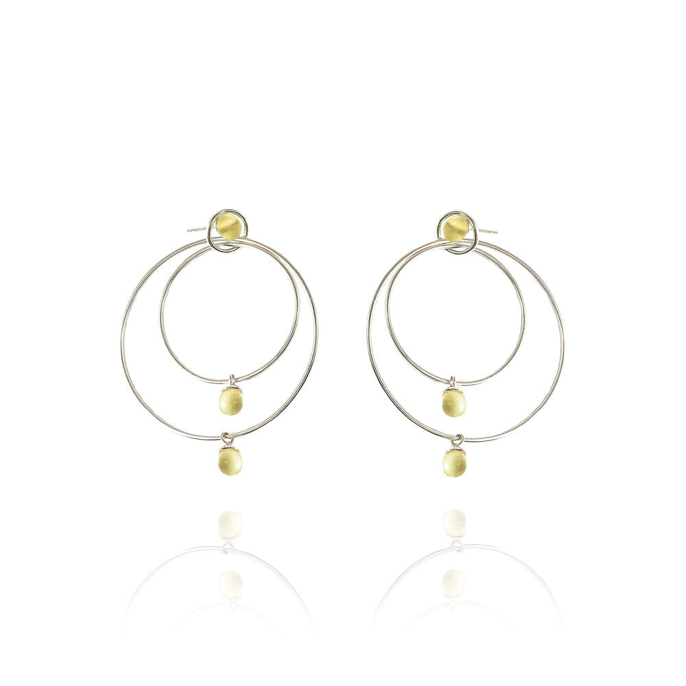 Triple Shift Hoops I – Aur Jewelry